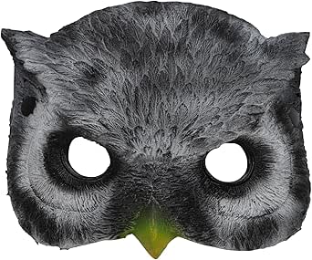 Amazon.com: Owl Mask Half Face Halloween Carnival Party Prop Animal ...