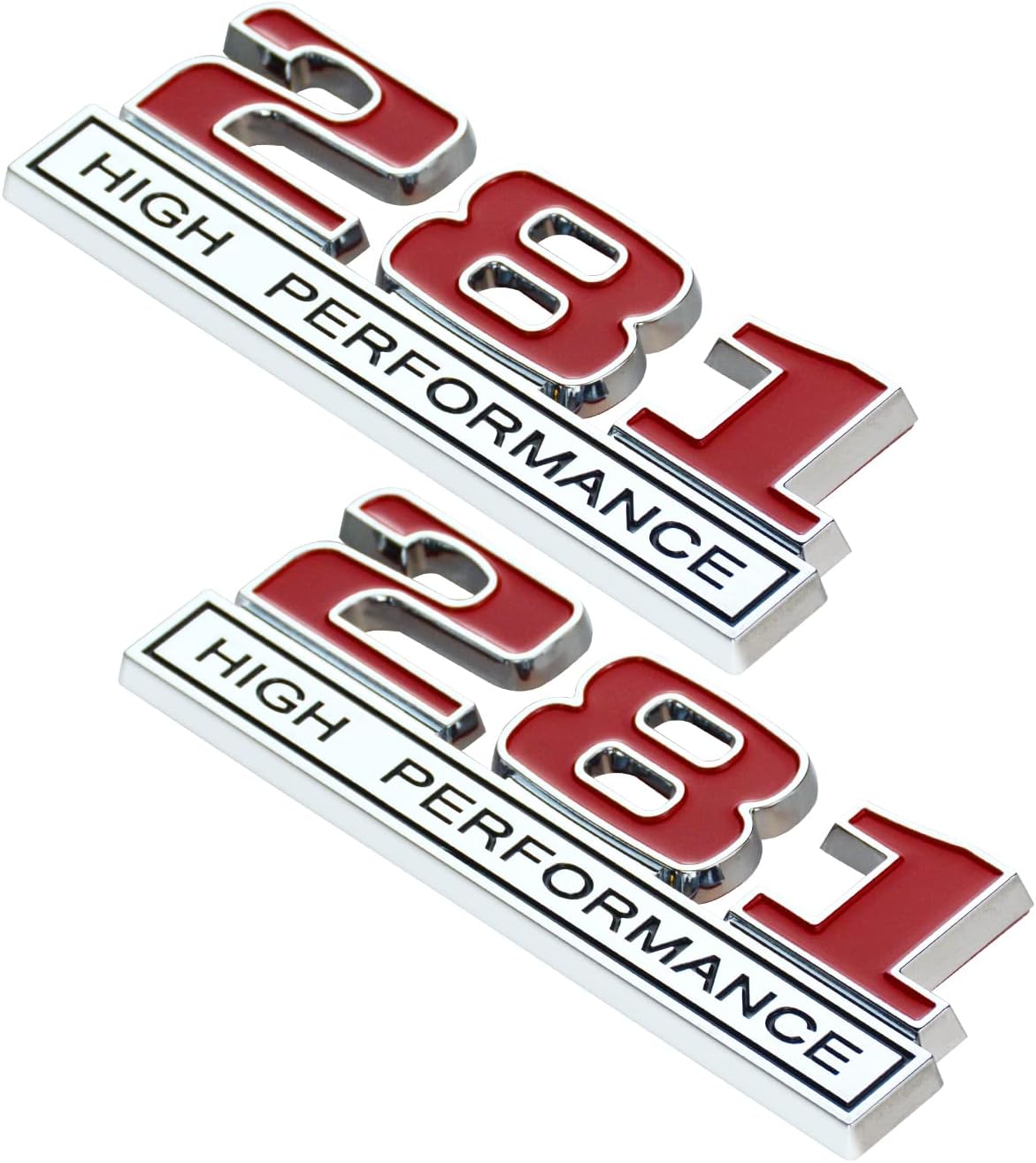 Amazon.com: Pair Set 383 6.2L High Performance Engine Emblem Badge 3D ...