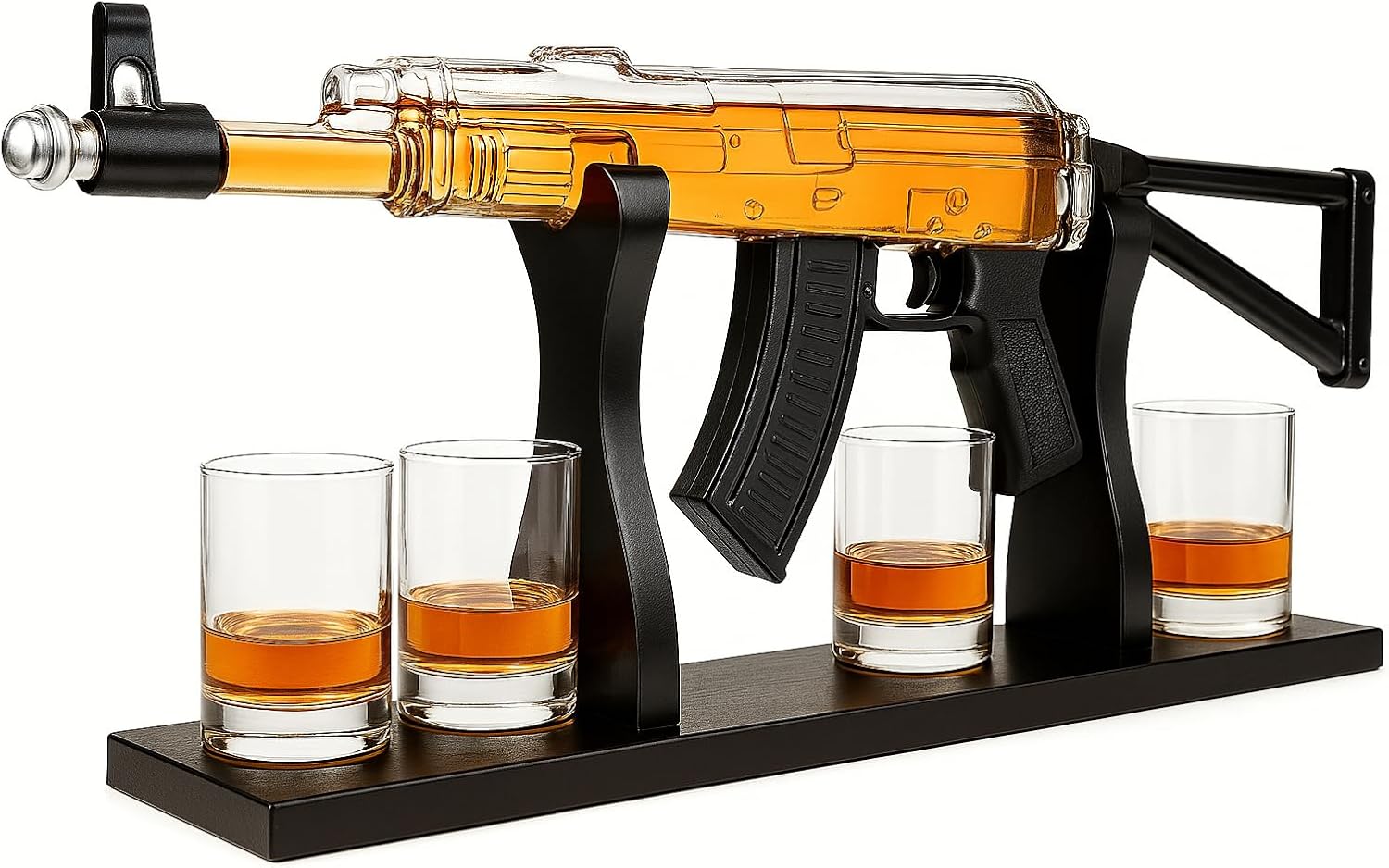 Amazon.com | Gifts for Men Dad, AK Whiskey Decanter Set for Men - Gun ...
