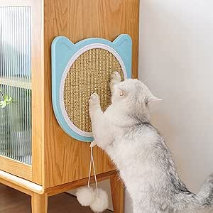 Amazon.com : Cat Wall Scratcher Sisal Fabric,Cat Scratcher Wall Mount ...