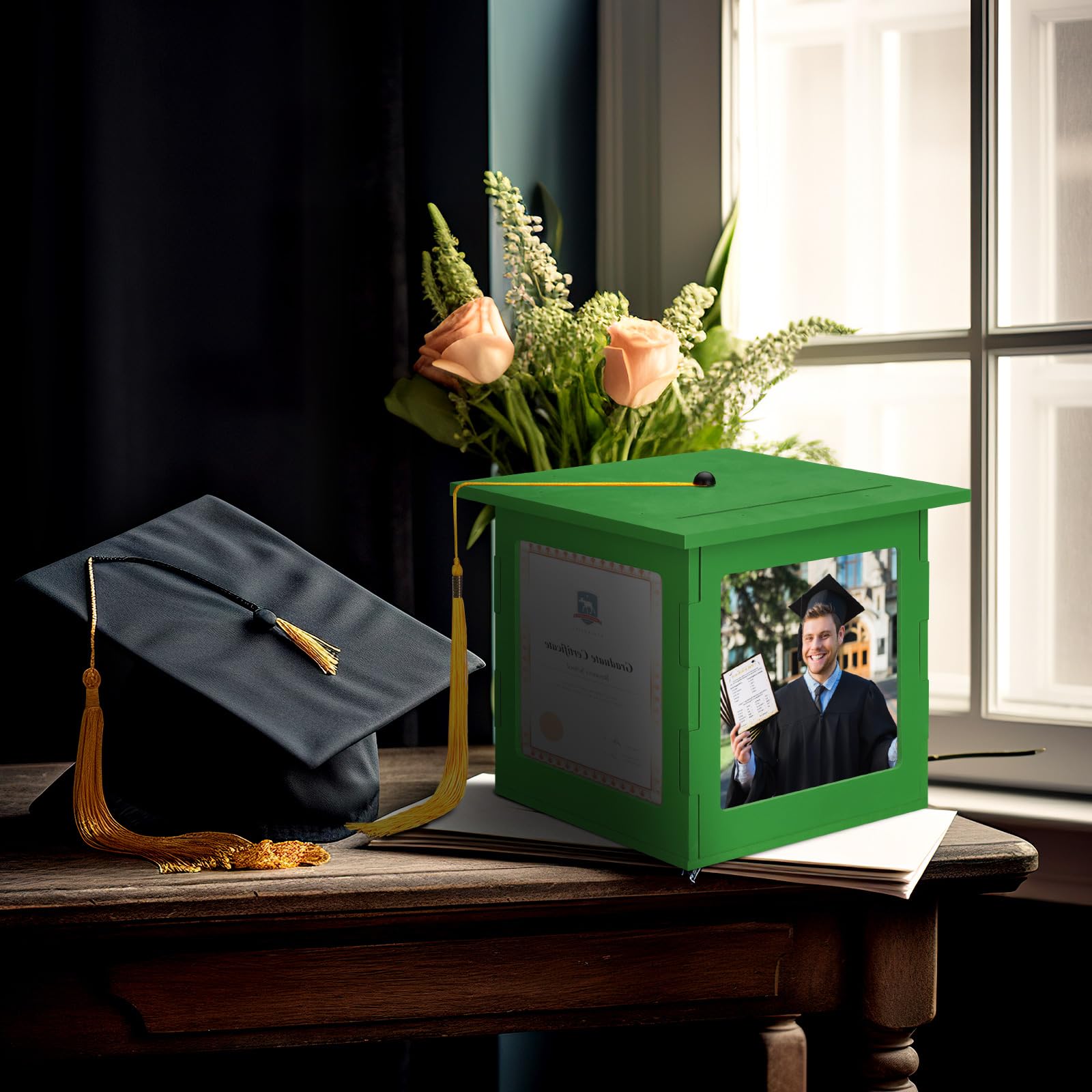 Graduation Gift Box Holder Graduation Cap Gift Box | Simply Designing