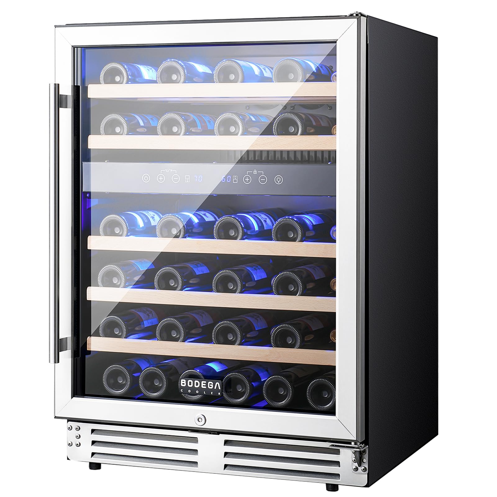 Snapklik.com : BODEGA 24 Inch Wine Fridge Dual Zone, 46 Bottle, Built ...