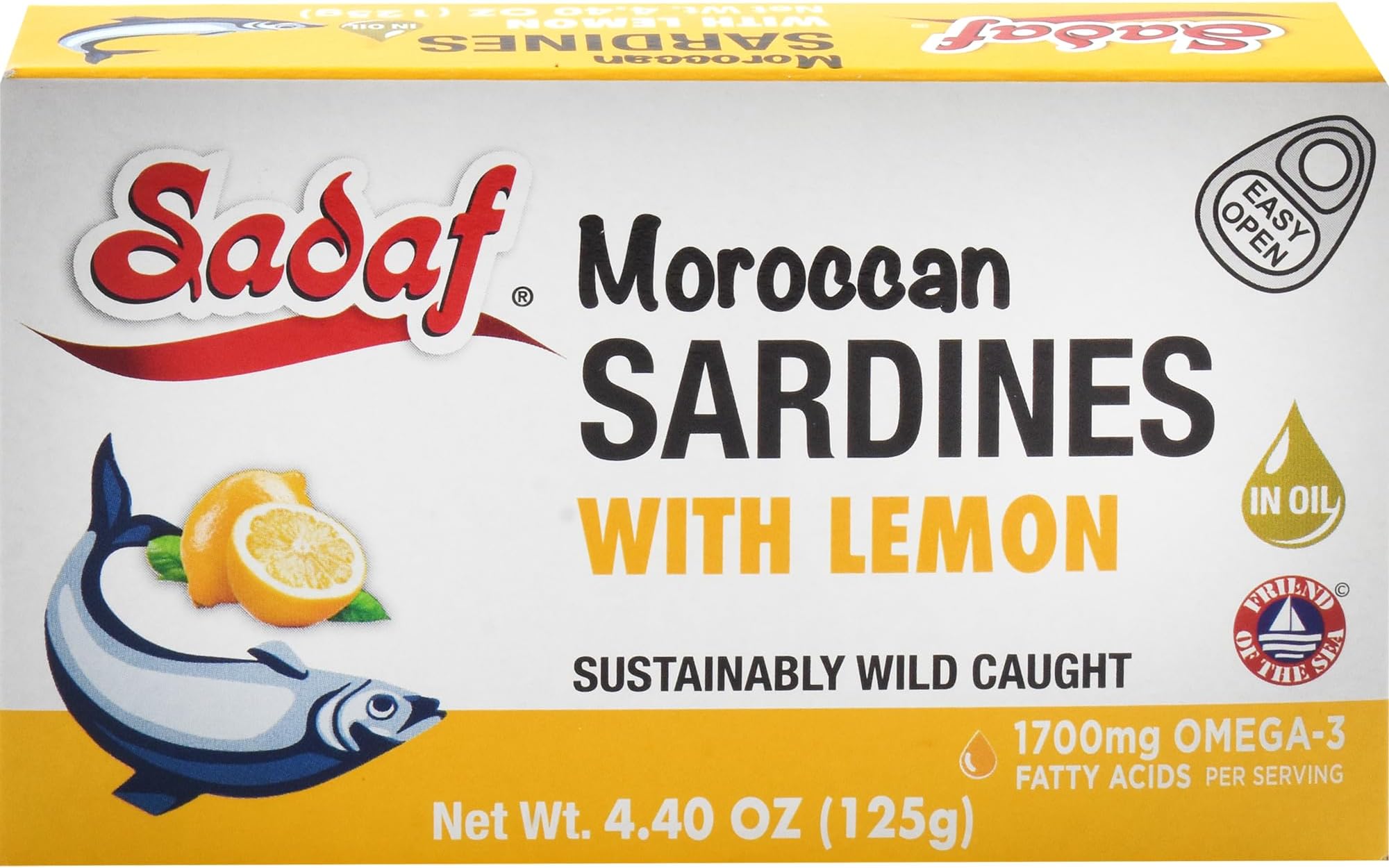 Amazon.com: Sadaf Premium Moroccan Sardines with Lemon - Sustainable ...