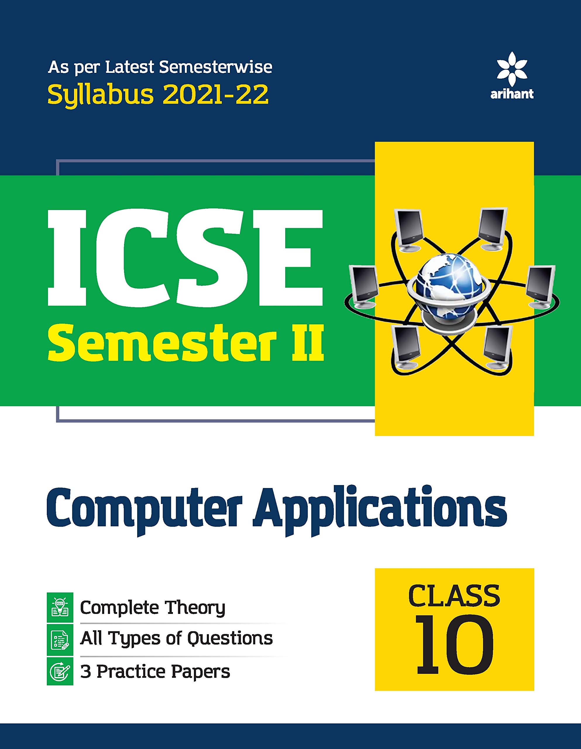 Arihant ICSE Computer Application Semester 2 Class 10 for 2022 Exam ...