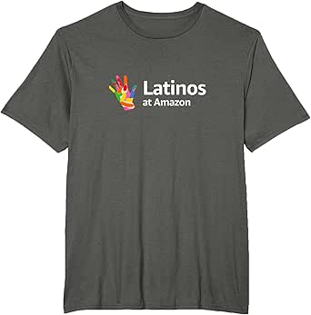 Amazon.com: Latinos at Amazon T-Shirt, Men's Big and Tall, Asphalt Grey ...