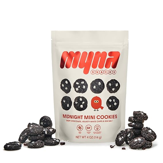 Amazon.com: Myna Snacks Midnight Mini Cookies - Gluten Free and Dairy ...