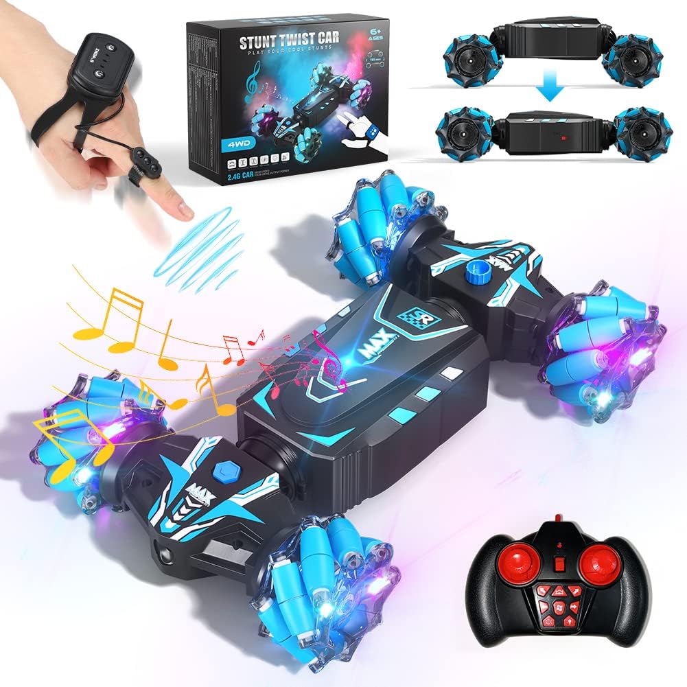 Amazon.com: Remote Control Car Hand Controlled Gesture RC Stunt Car ...