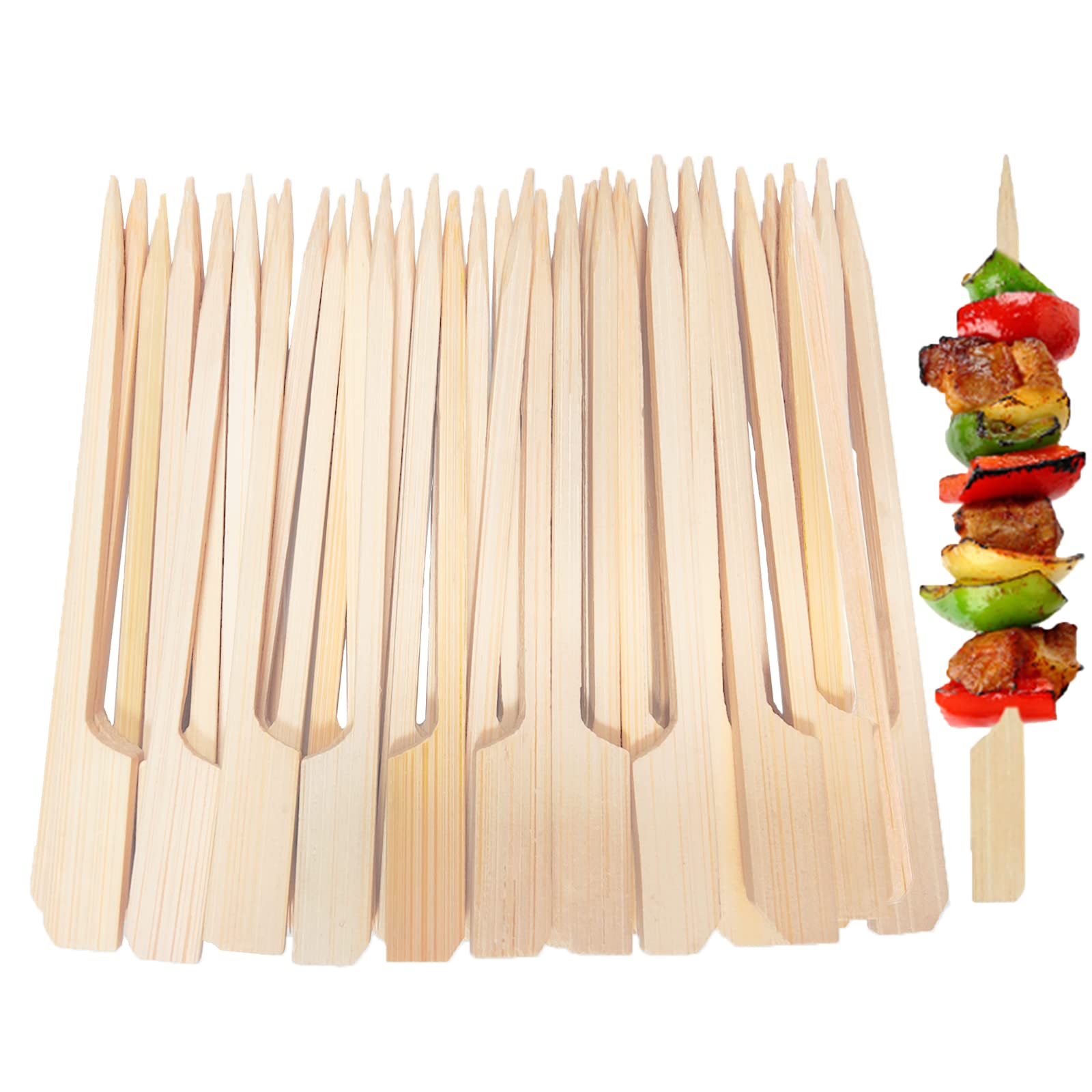 200 Pcs Cocktail Sticks - Bamboo Sticks (9 cm) Natural Bamboo Paddle ...