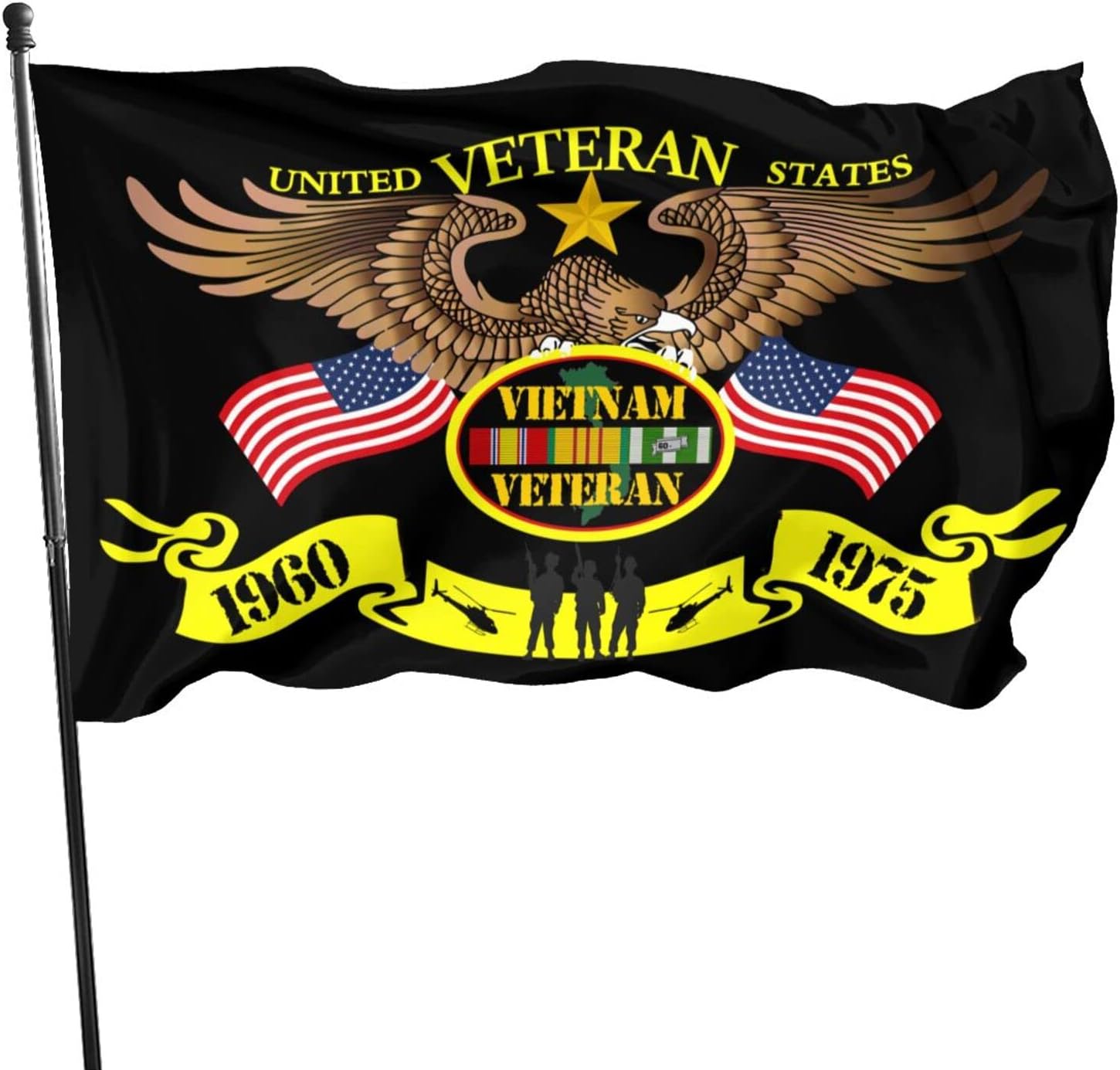 Amazon.com : HGGED 58479 Gave All Flag Vietnam Veteran Banner 2x3FT ...