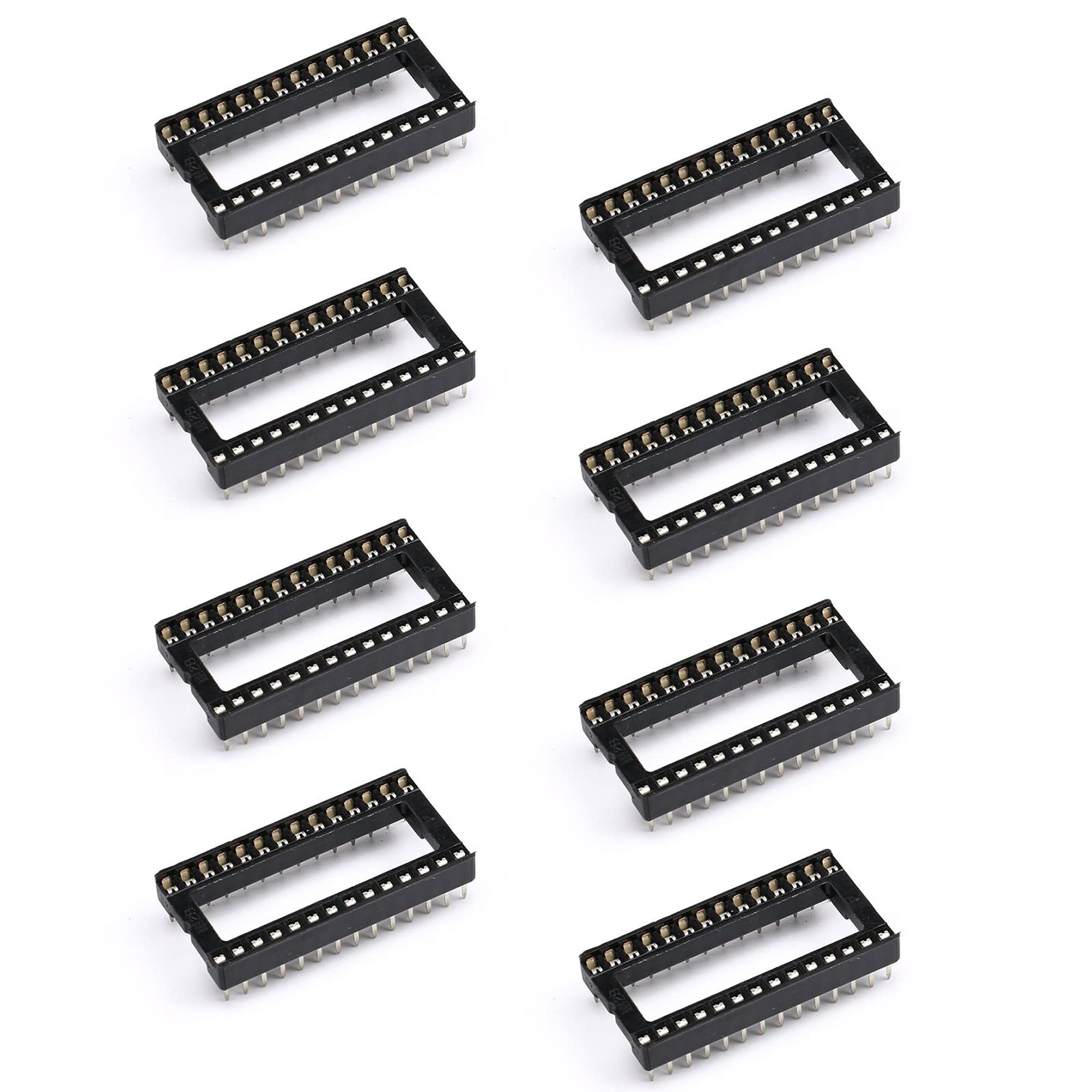 Snapklik.com : 8Pcs IC Socket 28P DIP 28 Wide Body IC Chip Socket ...