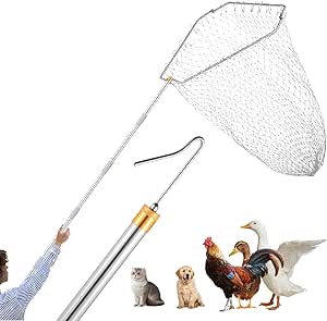 Amazon.com : Chicken Catching Net,30 to 75 inches Adjustable Pole ...