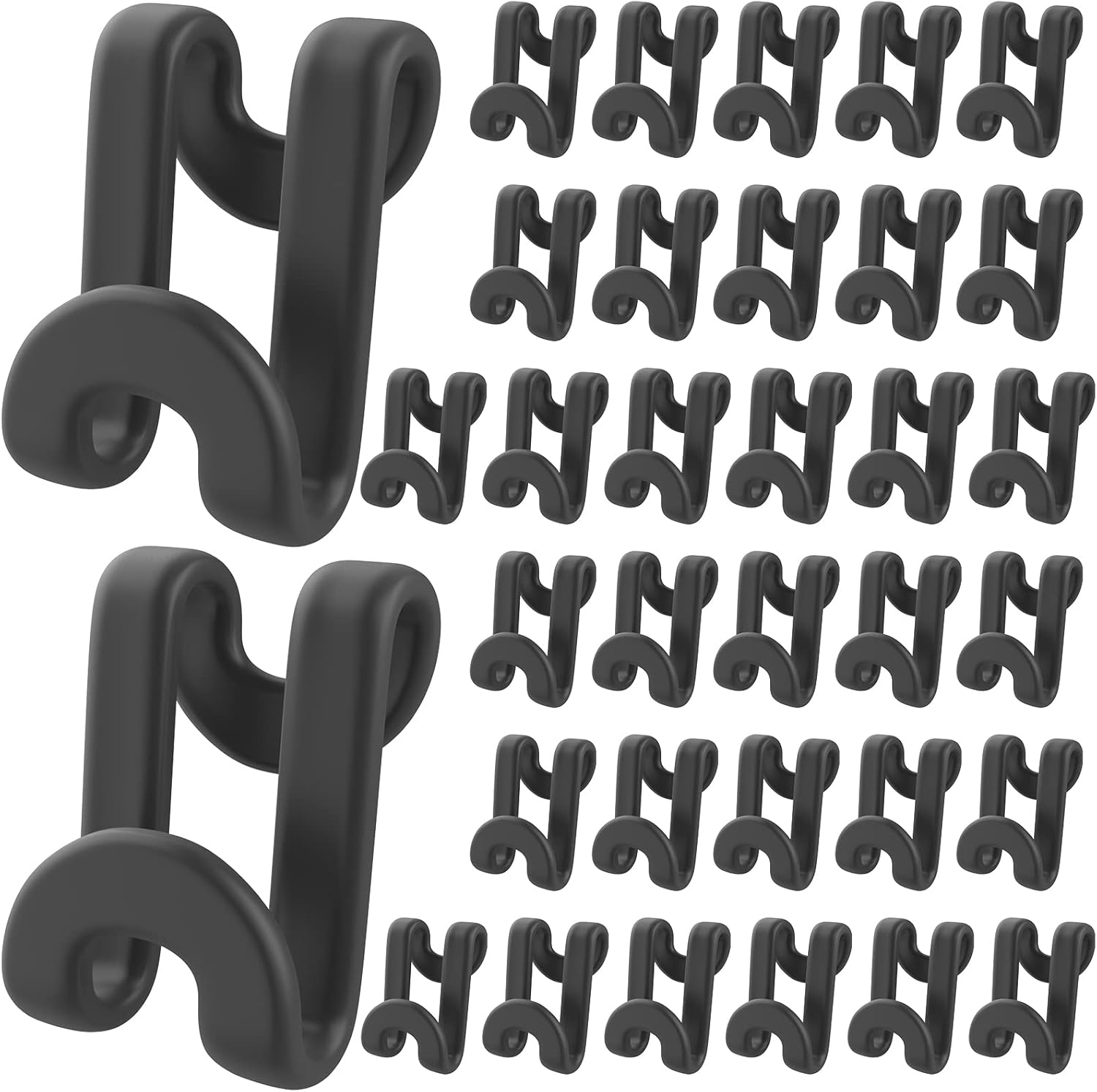 Amazon.com: 80Pcs Clothes Hanger Connector Hooks, Cascading Hangers ...