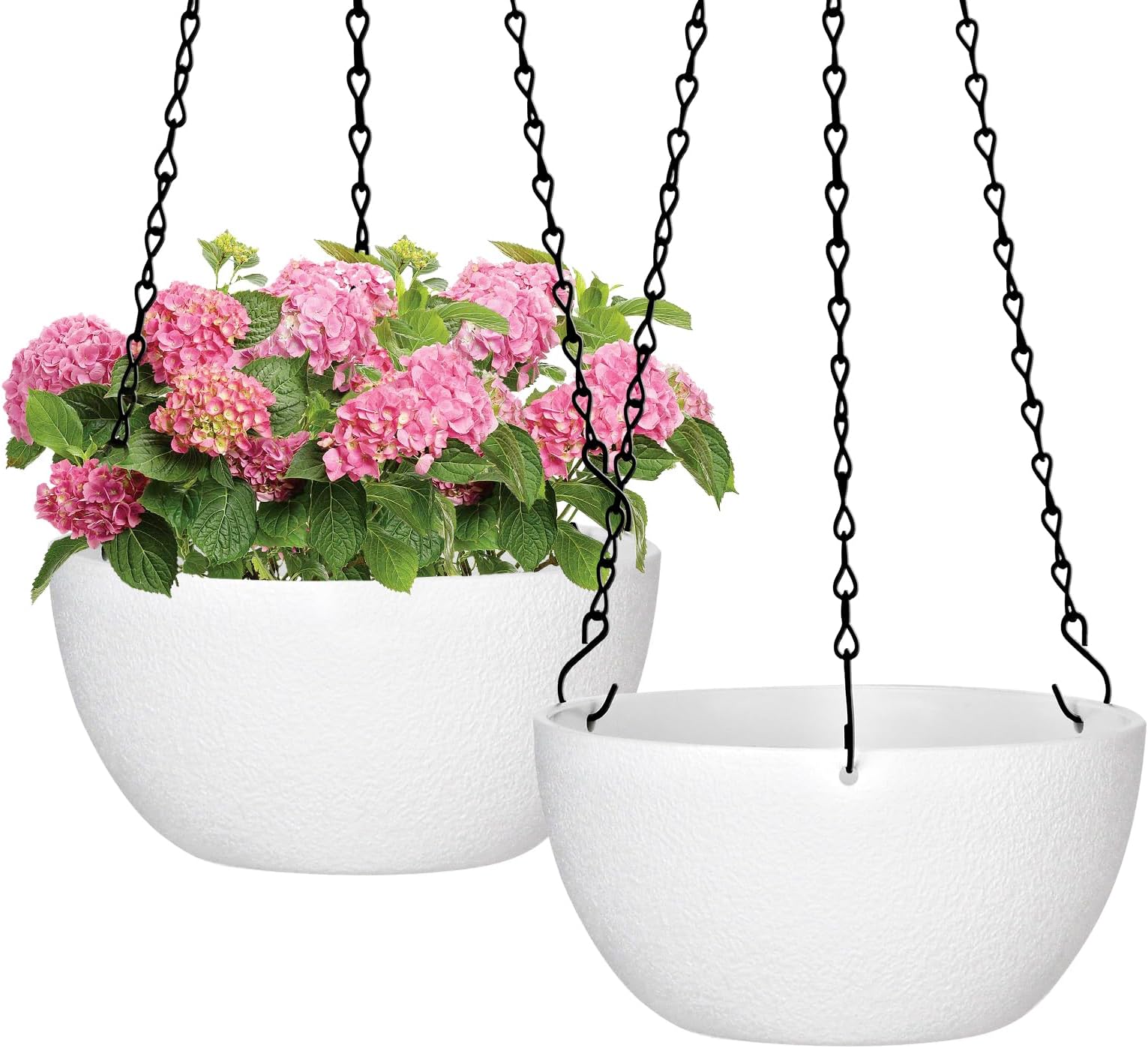 Amazon.com: vensovo 12 Inch Large Hanging Planters for Outdoor Plants ...