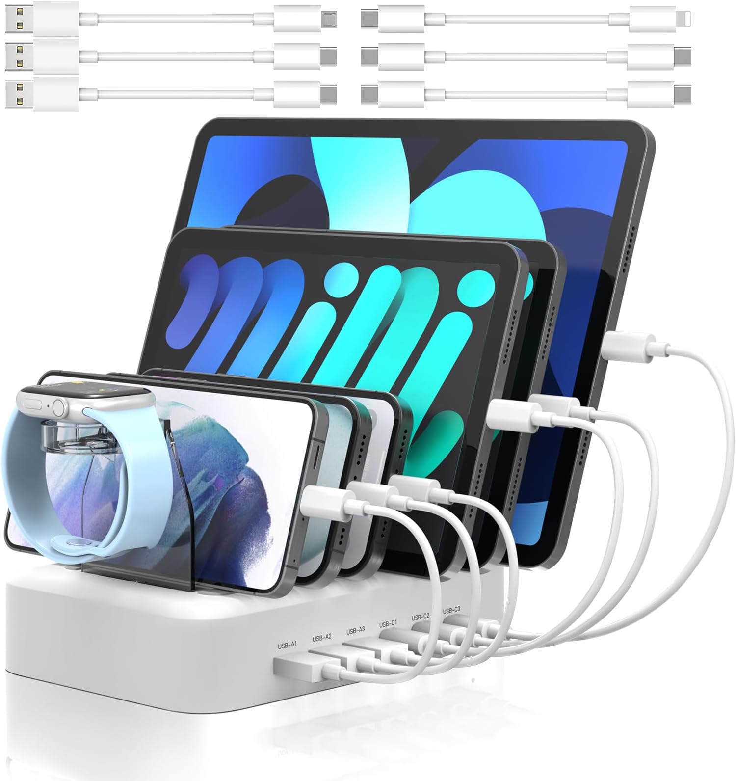 Amazon.com: iPhone 7 Charger Dock Station, Yeworth Lightning Charger ...