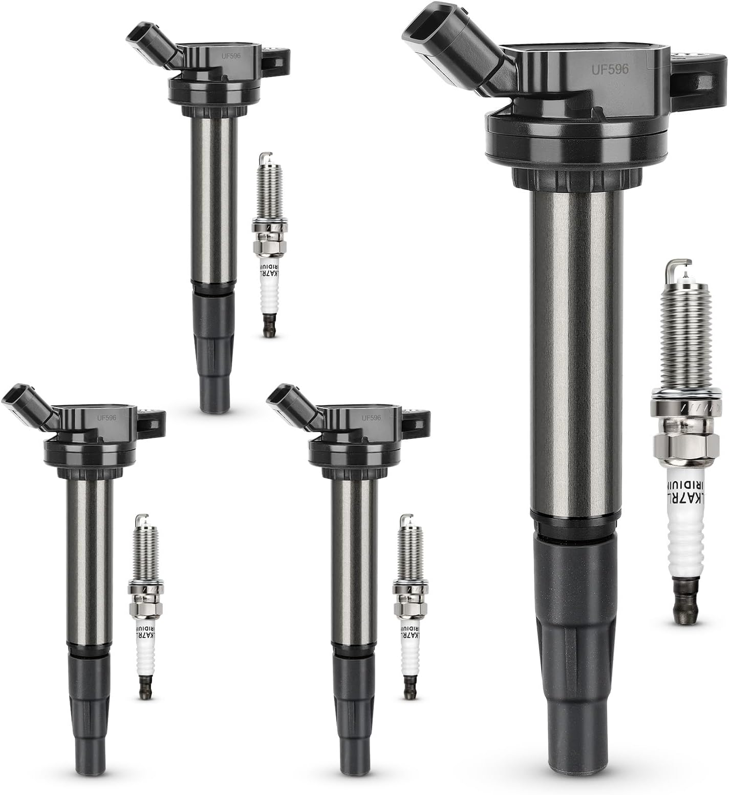 Amazon.com: UF596 Ignition Coil & 93501 Double Iridium Spark Plug ...