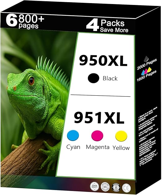 Amazon.com: 950XL 951XL Combo Replacement for HP 950 951 XL Ink ...