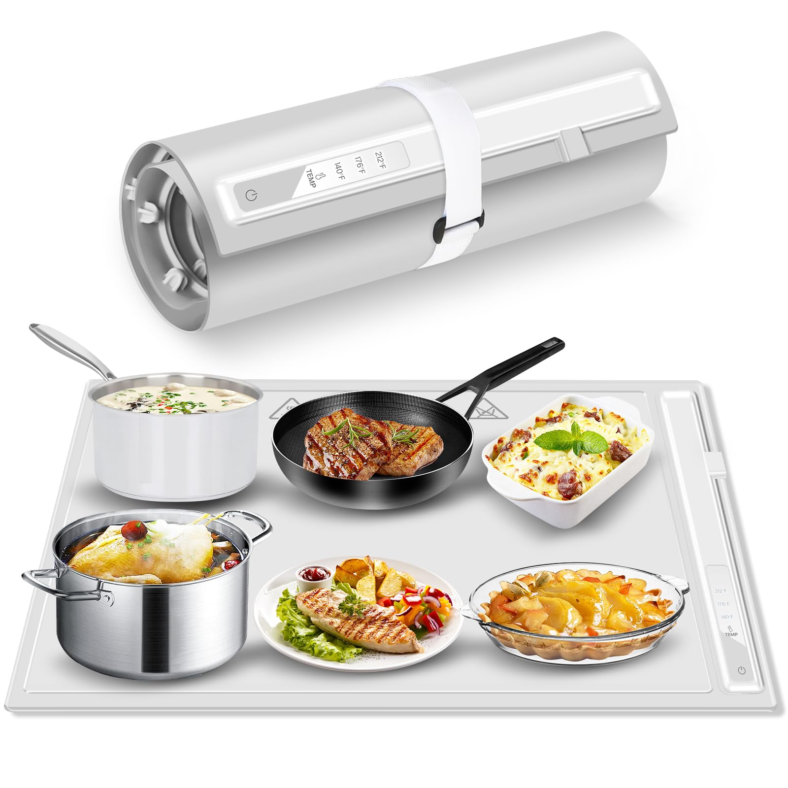 Amazon.com: Food Warming Tray for Buffets Party: Silicone Electric Roll ...