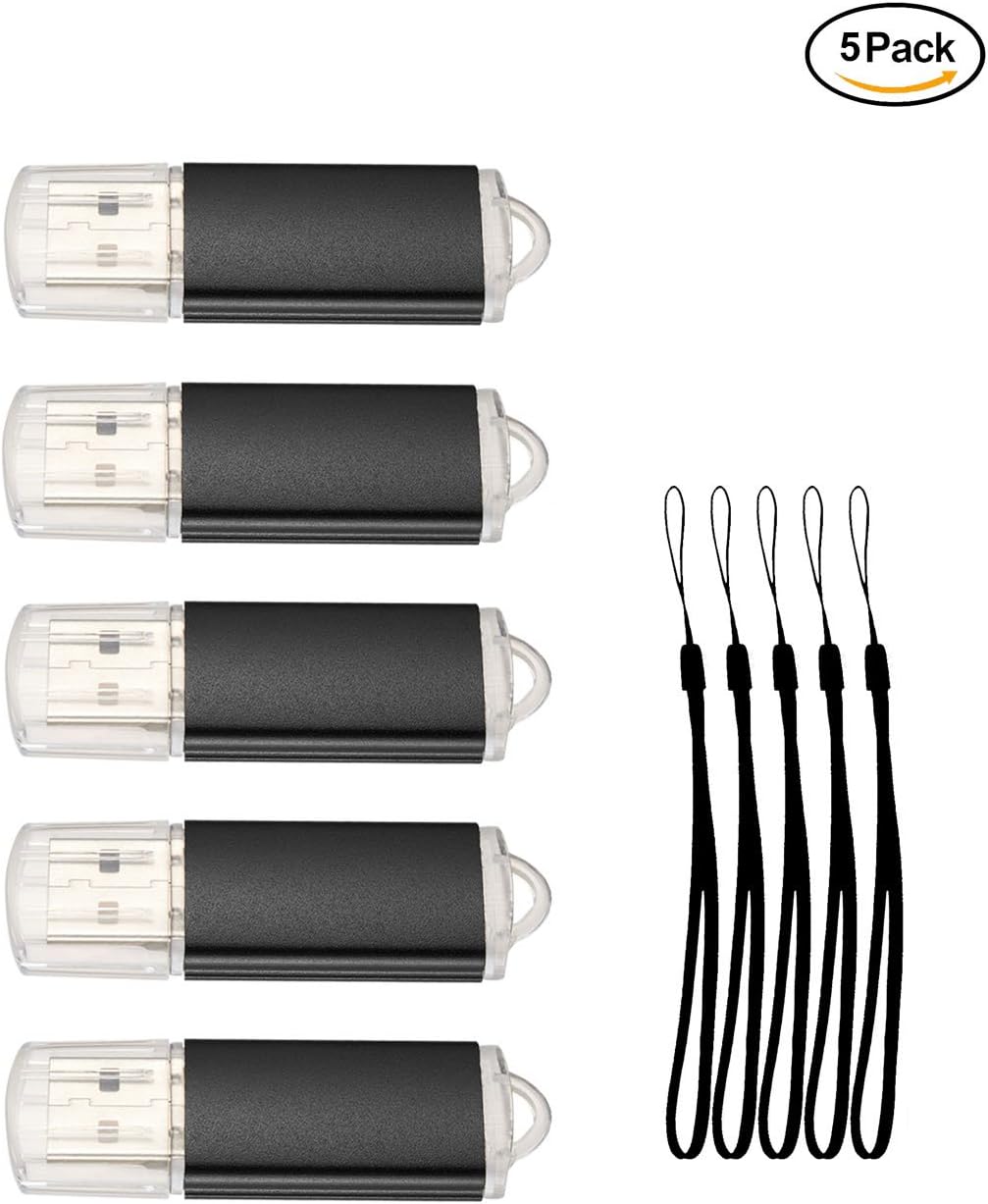 Amazon.com: 5 Pack 16GB Bulk USB 2.0 Flash Drive High Speed memory ...