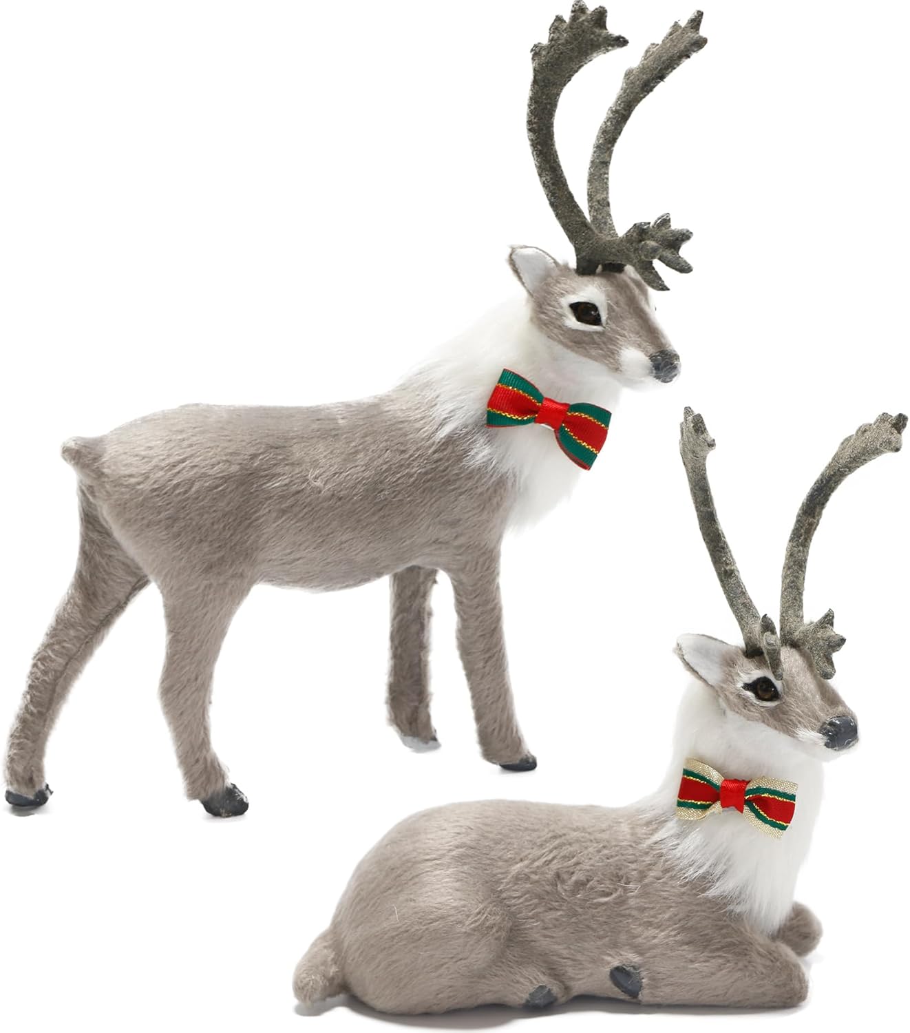 Amazon.com: GMOZAN Set of 2 Reindeer Christmas Decorations Indoor ...