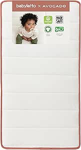 Amazon.com: babyletto Avocado Baby Crib Mattress - GOTS, Made Safe, GREENGUARD Gold Certified ...