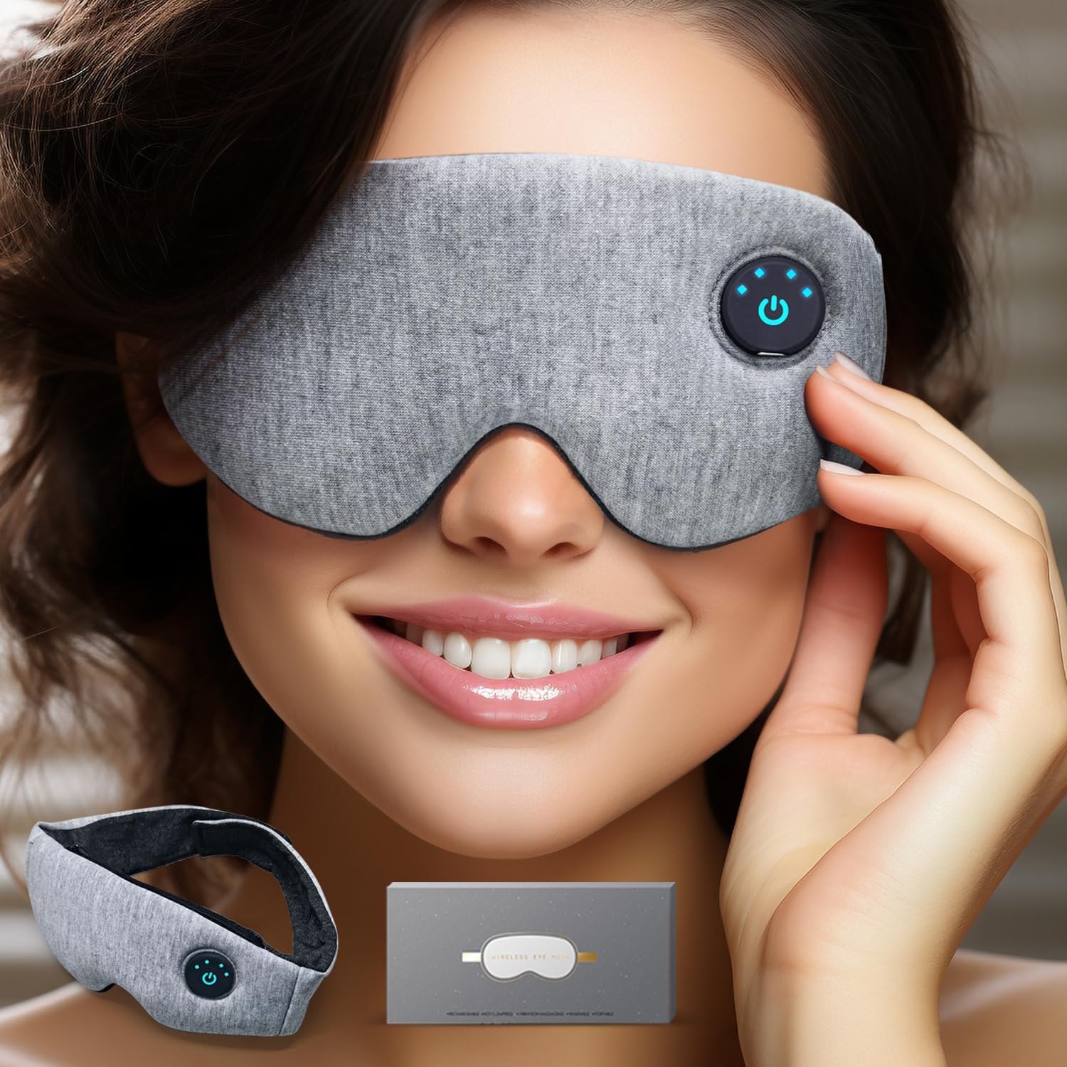 Amazon.com: Cordless Heated Eye mask for Dry Eyes, Sleep Eye mask with ...