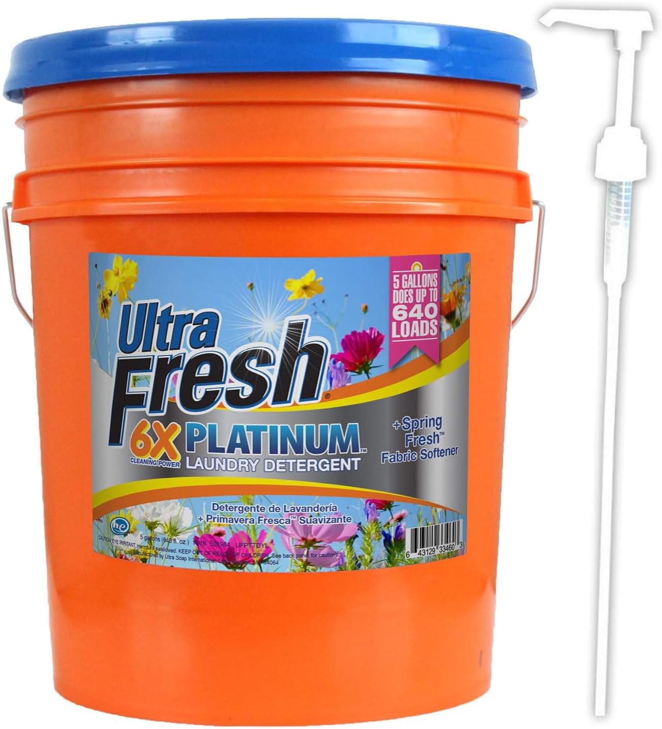 Amazon.com: Ultra Fresh 5 Gallon Liquid Laundry Detergent Washing Soap ...