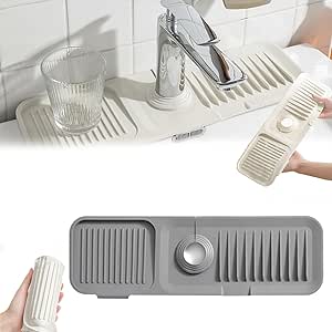 Amazon.com: Emboadlie Draining Mat, 2024 New Faucet Guard & Draining ...