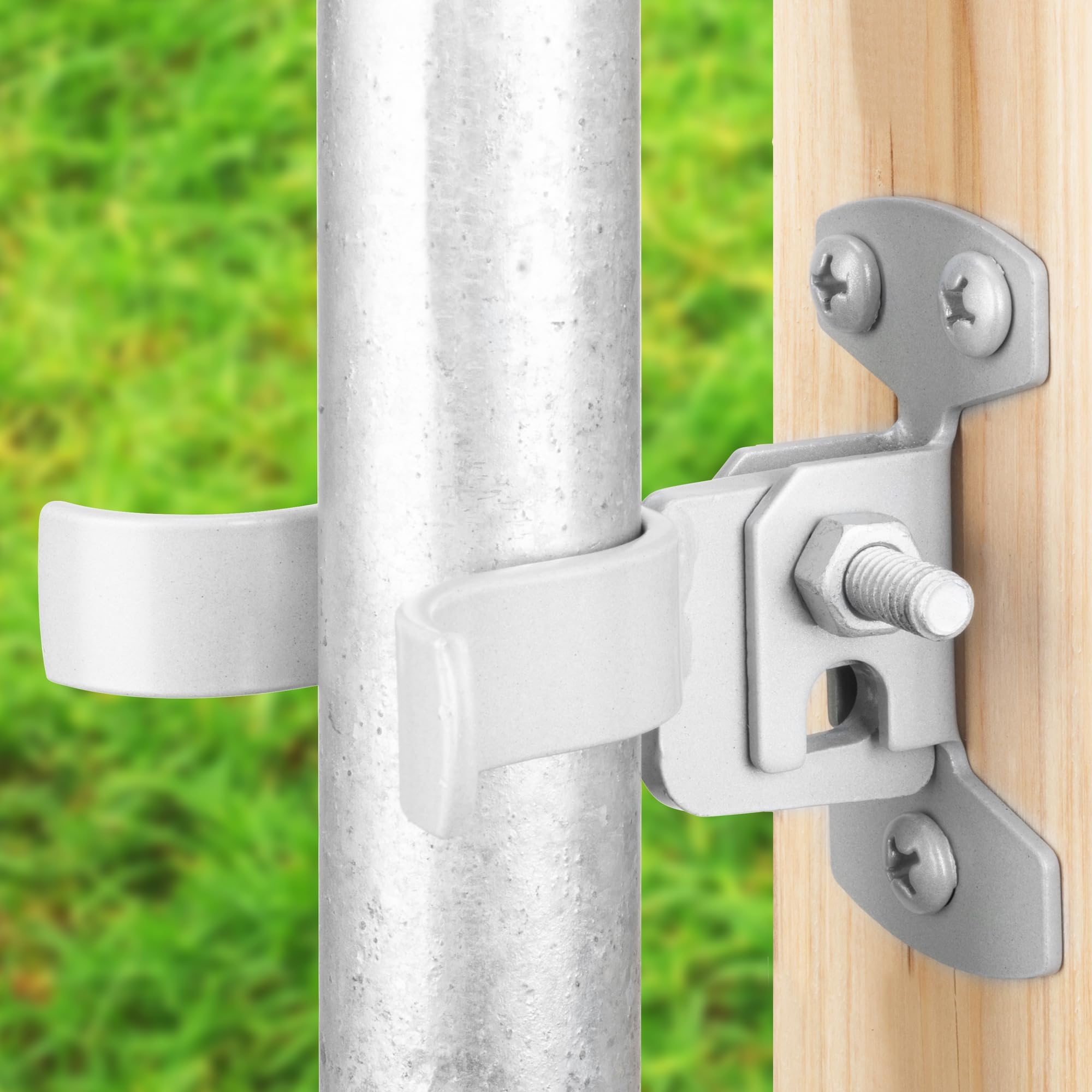 Amazon.com: SANKINS 2pcs 1-3/8" Wall Mount Chain Link Fork Gate Latch ...