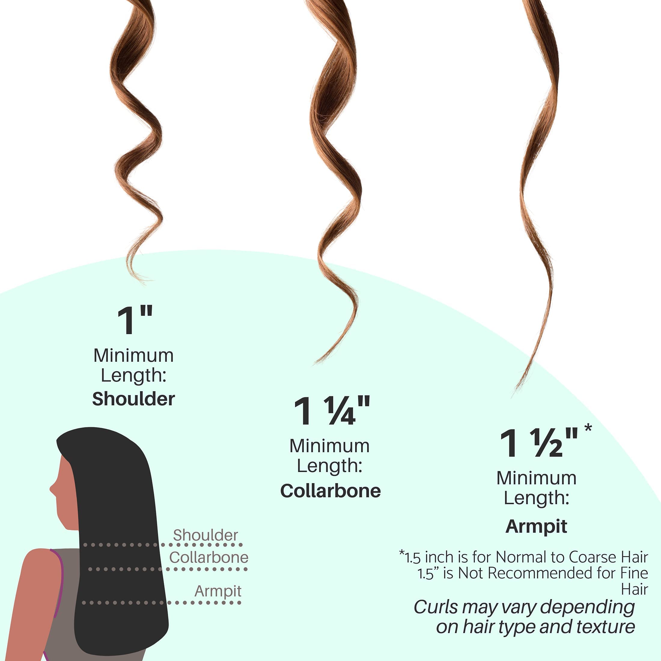 Snapklik.com : Professional Extra Long Hair Curling Iron 1 1/4 Inch 2 ...