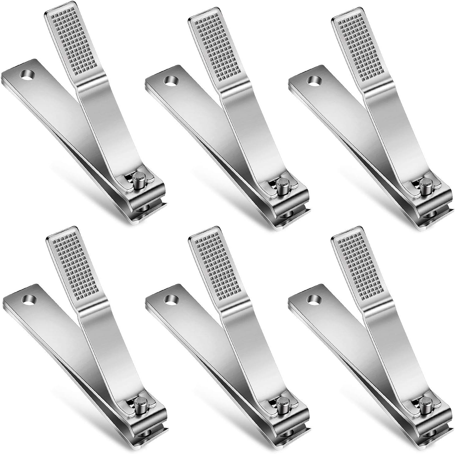Amazon.com : 6 Pieces Large Toenails Clippers Straight Edge Toenails ...
