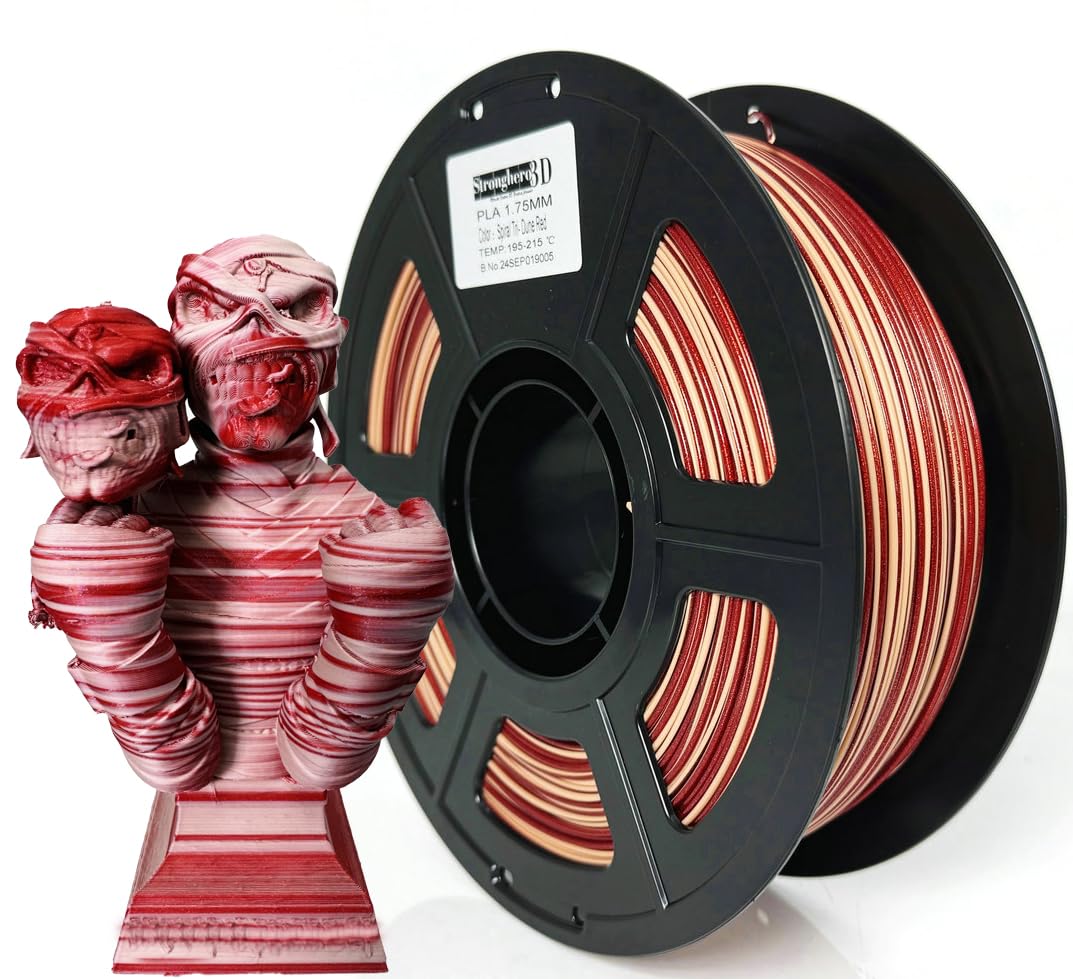 Amazon.com: Stronghero3D PLA 3D Printer Filament,Spiral Dune red ...