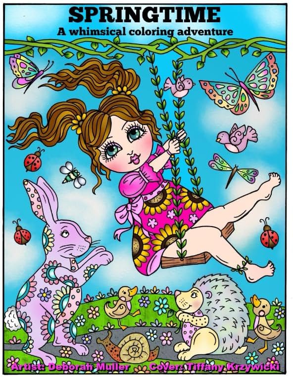 Amazon.com: Springtime A Whimsical Coloring Adventure: Springtime ...