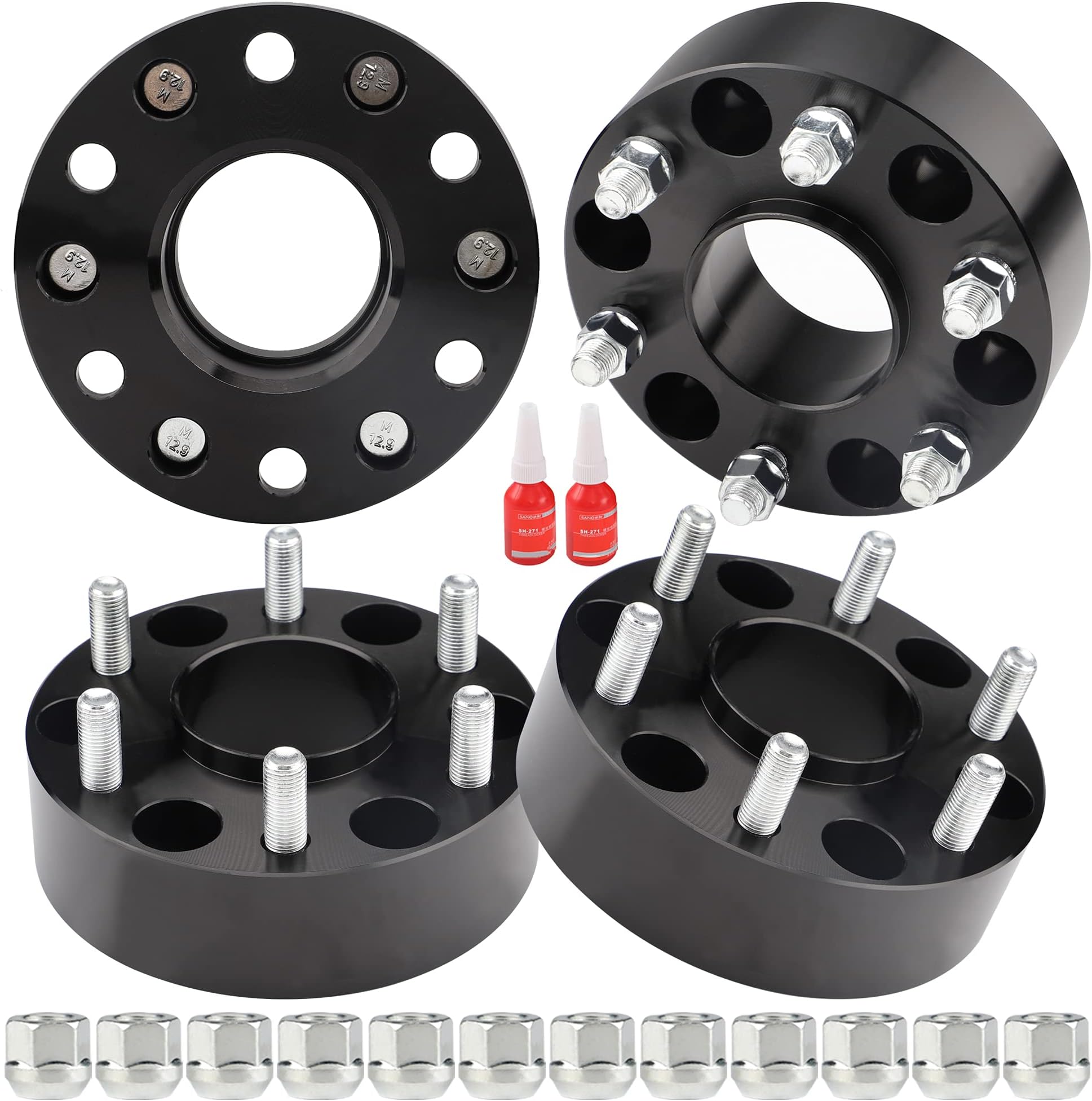 Amazon.com: SCITOO 4Pcs 6x5.5 to 8x6.5 Wheel Adapters 2 inch Bore 108mm ...