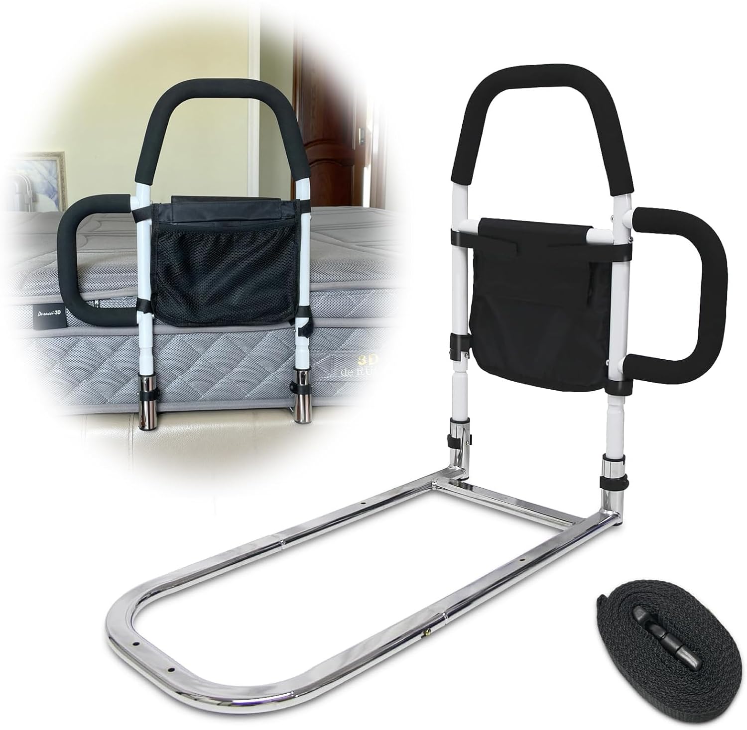 Amazon.com: Thaijoy Bed Rails for Elderly Adults Safety Bed Assist Bar ...