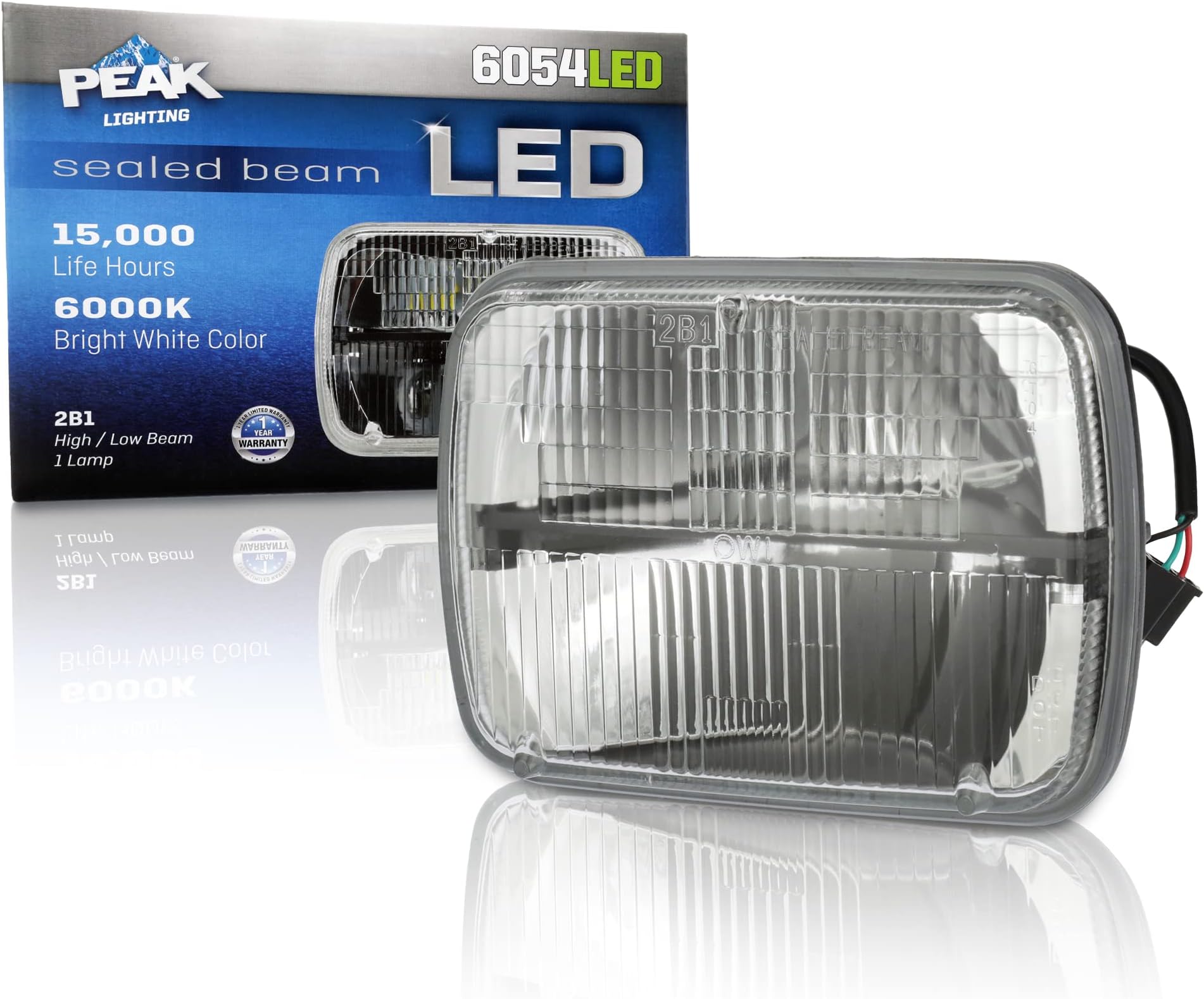 PEAK H6054 Sealed Beam 6000K LED Headlight, Headlight Bulbs - Amazon Canada