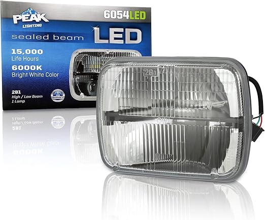 PEAK H6054 Sealed Beam 6000K LED Headlight, Headlight Bulbs - Amazon Canada