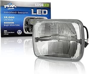 Amazon.com: PEAK H6054 Sealed Beam 6000K LED Headlight : Automotive