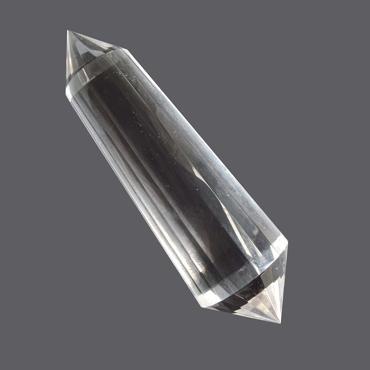 Amazon.com: Clear Crystal Wand 24 Sided Vogel Crystal Point 3.15 Inch ...