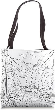 Amazon.com: Color your Bag Choose Your Own Colors Coloring Adult Nature ...