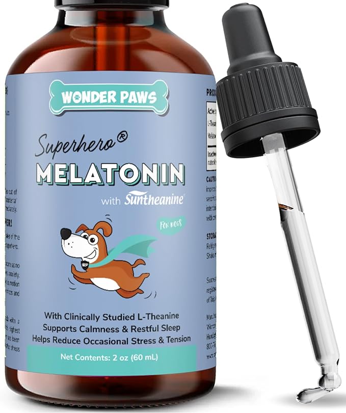 WONDER PAWS Melatonin for Dogs - Adrenal Health, Cortisol Balance ...