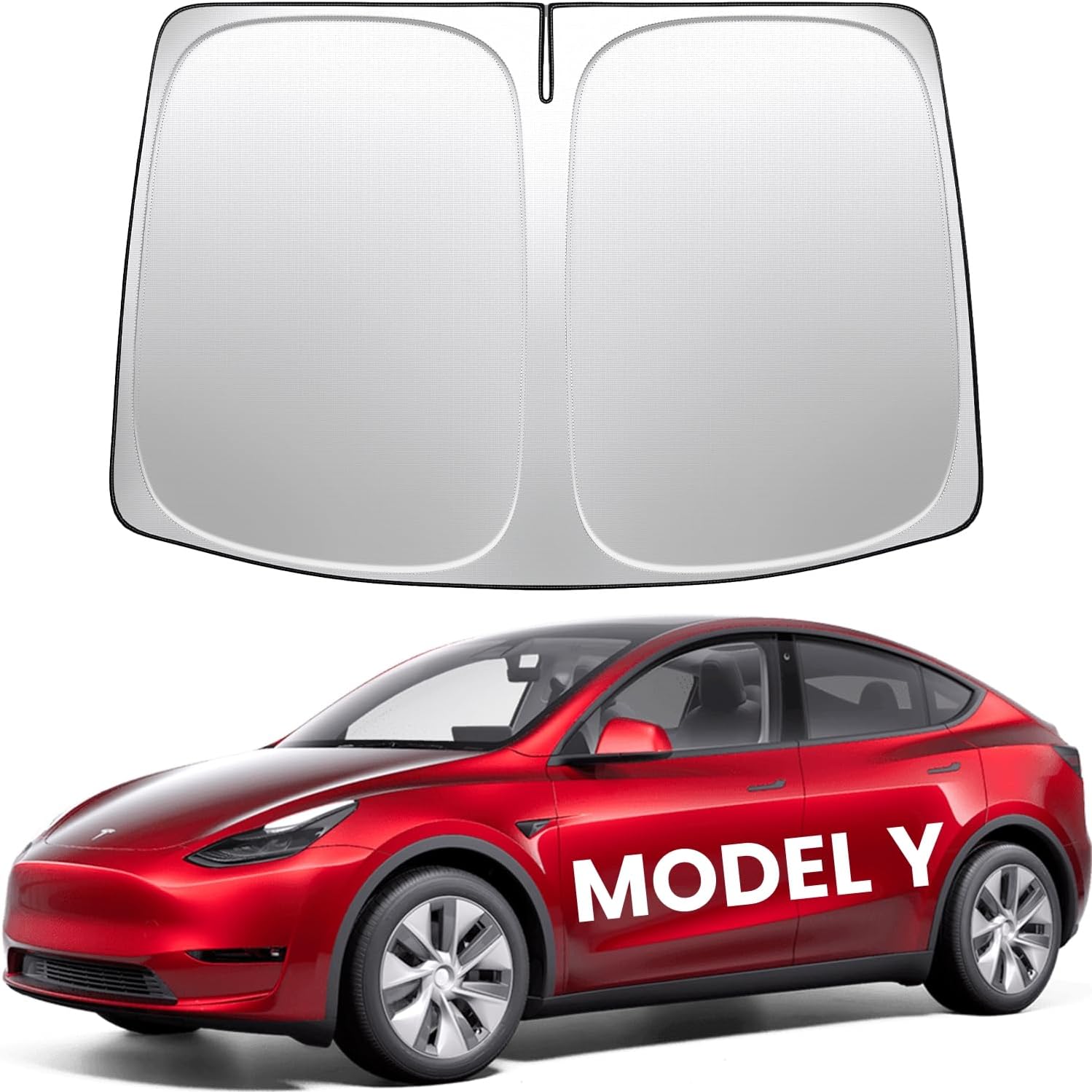 Amazon.com: REEVAA 2025 Tesla New Model Y (Juniper) Sunshade Windshield ...