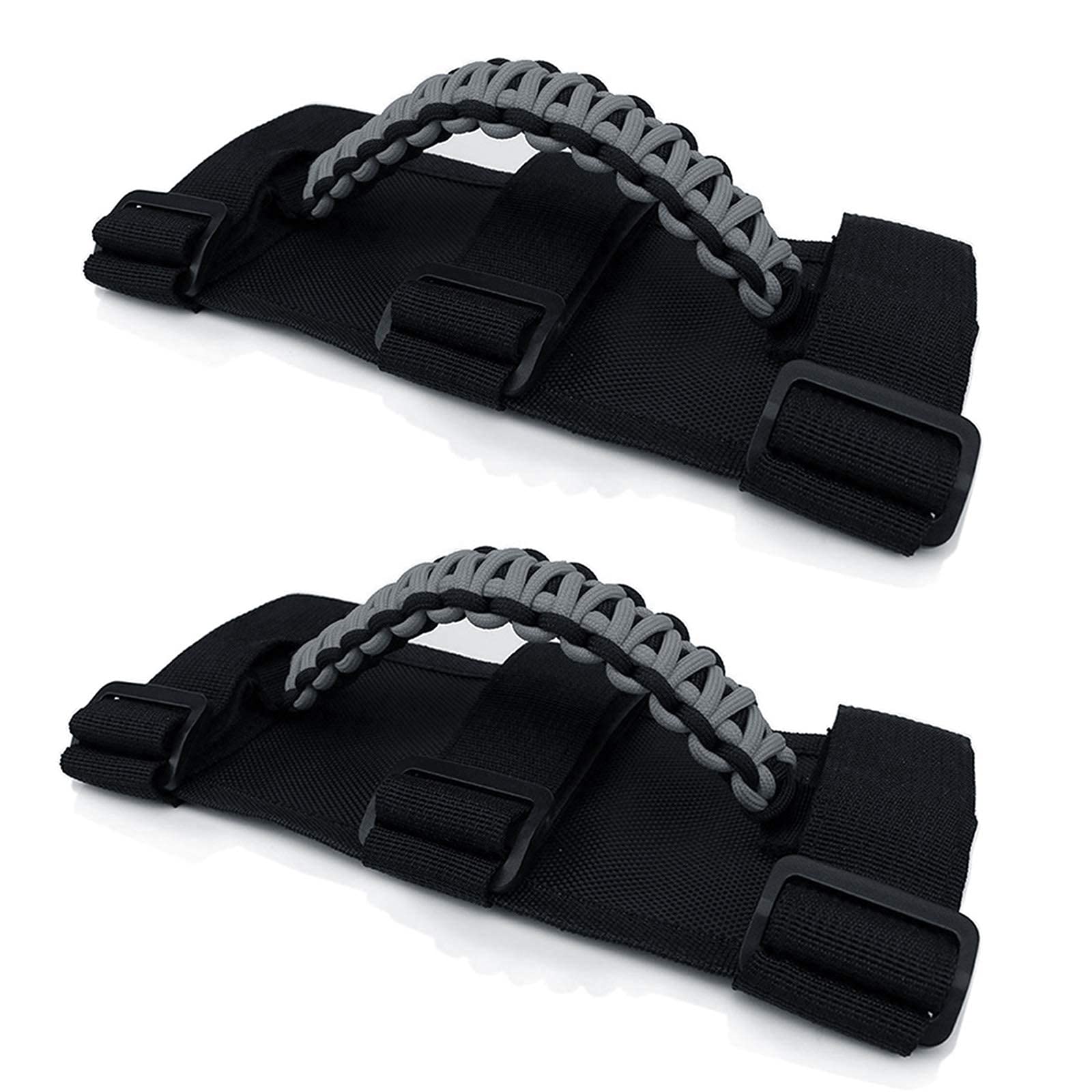 Buy buyinhouse 2 X Paracord Roll Bar Grab Handles 3 Straps Handles Fit ...