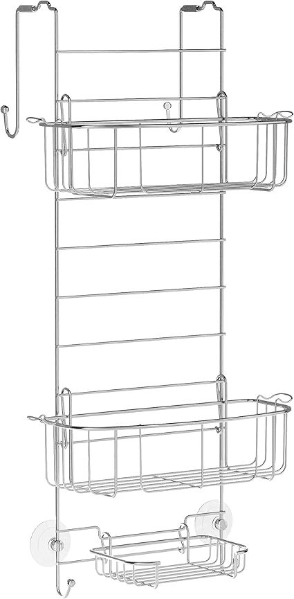 Amazon.com: Zenna Home Shower Caddy Hanging Over the Shower Door ...