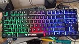 Buy EvoFox Fireblade TKL Semi-Mechanical Gaming Keyboard with Rainbow ...