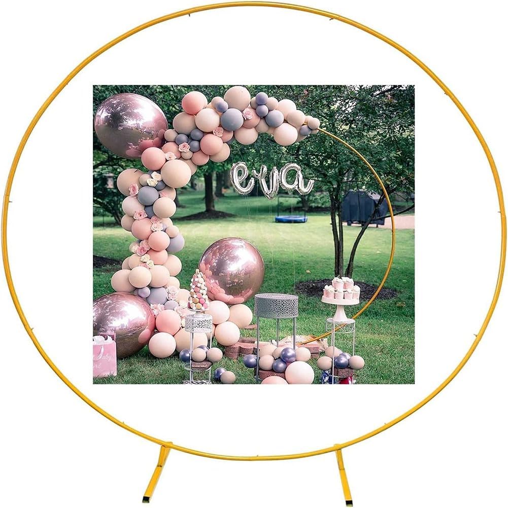 Amazon.com : MISKYN Circle Balloon Arch Frame, 7Ft Large Round Arch ...