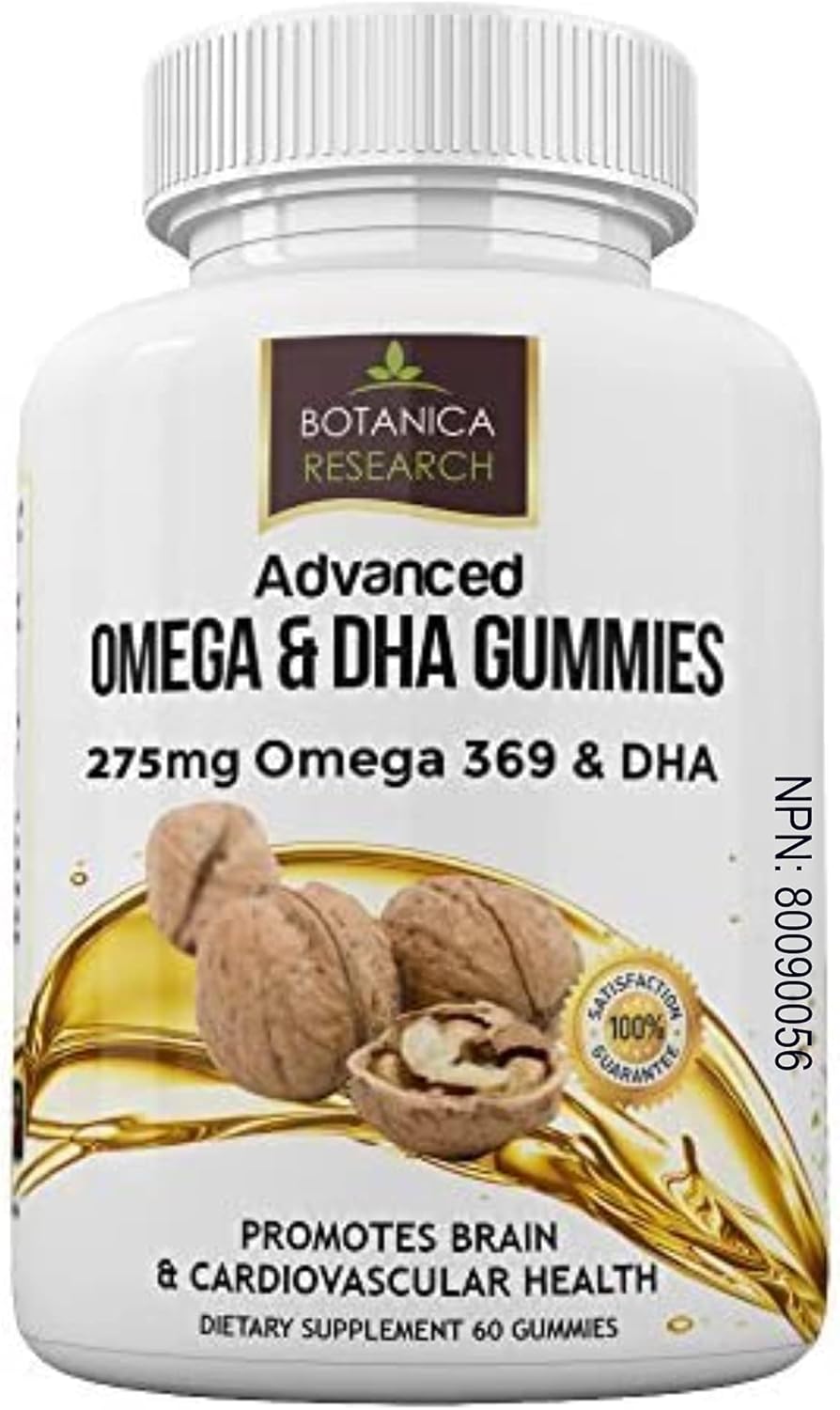 Amazon.com: Omega 3 6 9 Chewable Gummy Supplement with DHA Vitamin C ...