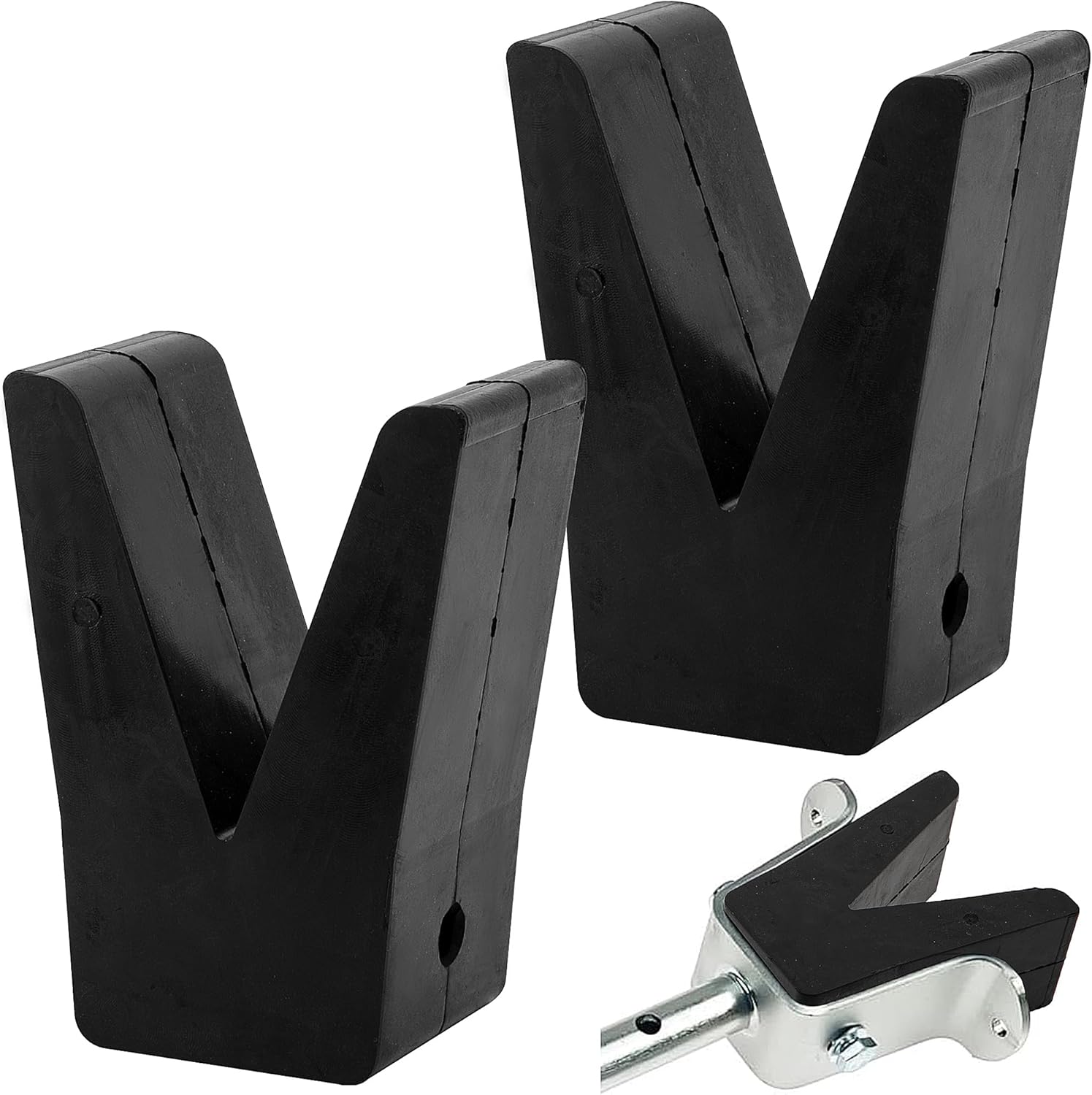 Shupakul 2 Pcs Transom Saver Rubber V Block-3005.2187 Rubber Transom ...