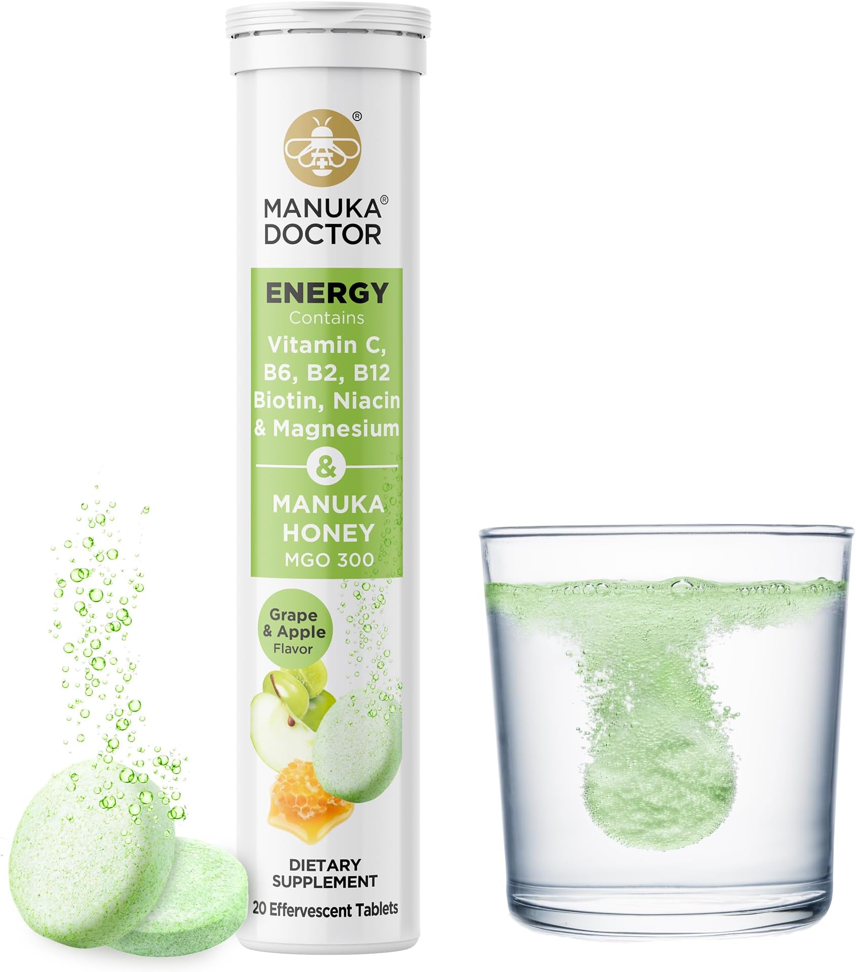 Amazon.com: Manuka Doctor Energy* Daily Energy Drink Supplement with ...