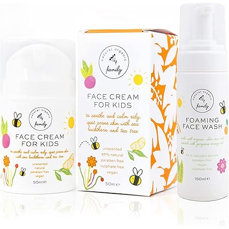 Amazon.com: Evereden Kids Face Cream, 1.7 oz. & Kids Face Wash, 3.4 fl ...