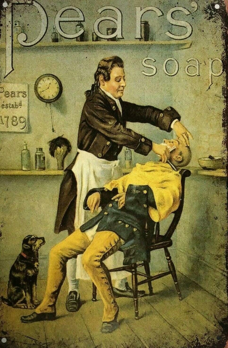 Amazon.com : Pears SOAP Rustic Vintage Tin Sign Man Cave Shed & Bar ...